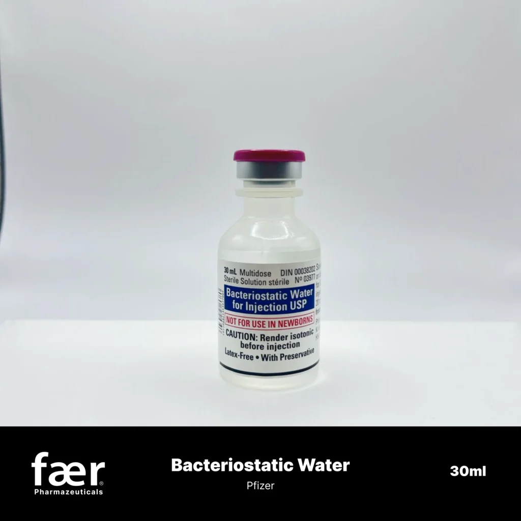 Pfizer Bacteriostatic Water 30ml - Faer Pharma Canada